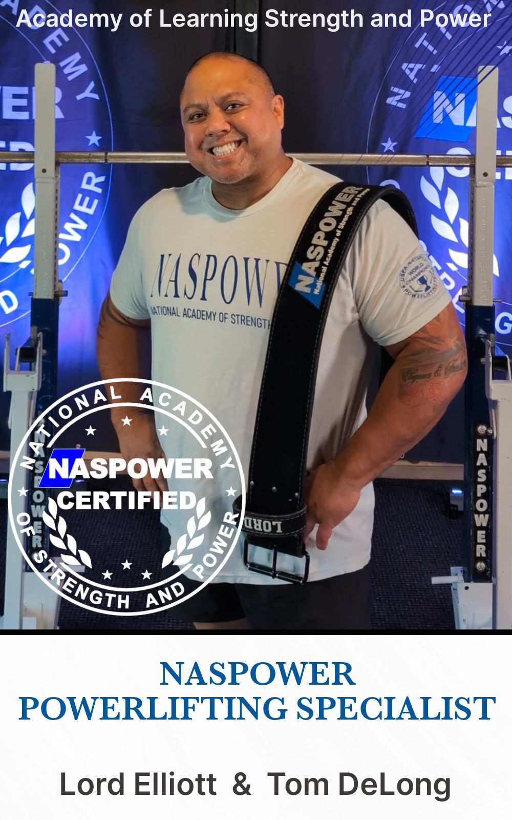 NASPOWER Certified Powerlifting Specialist